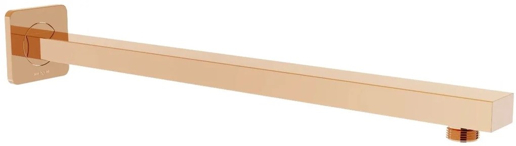 Mexen CUBE, podomítkové rameno 40cm + sprchová hlavice 30x30cm, růžovo-zlatá, 79112-60+79130-60