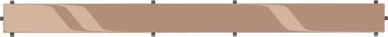 Mexen Flat M13 krytka 2v1 pro lineární odtok 60 cm, růžové zlato - 1619060
