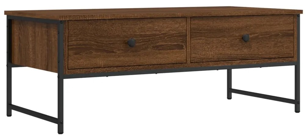 vidaXL Konferenční stolek hnědý dub 101x49x39,5 cm kompozitní dřevo