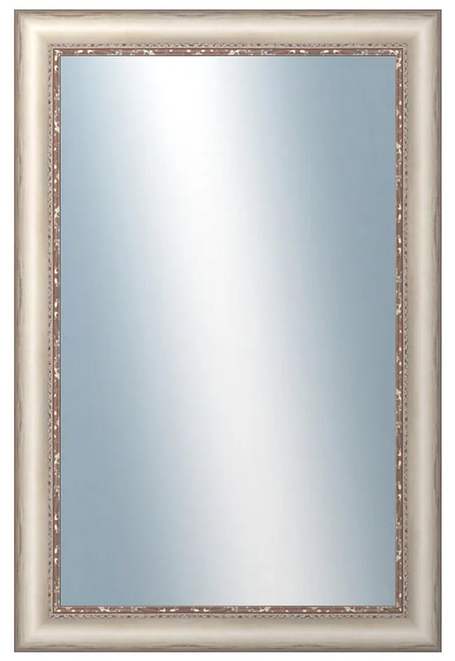 DANTIK - Zarámované zrcadlo - rozměr s rámem cca 40x60 cm z lišty PROVENCE bílá (2652)