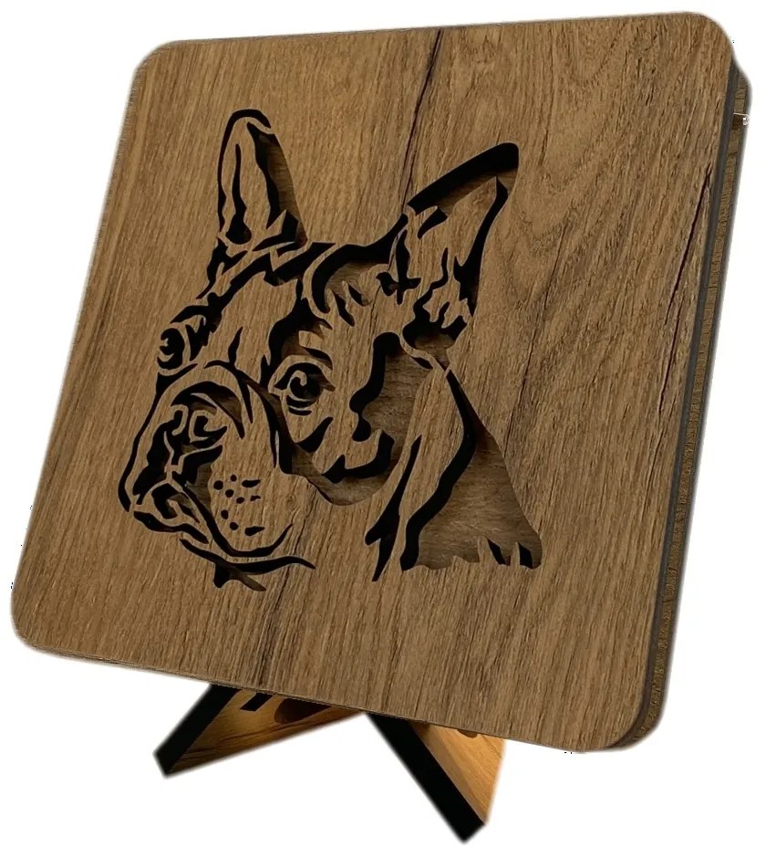 Li-Go "Buldoček" lampa 19x19cm provedení povrchu: oliva