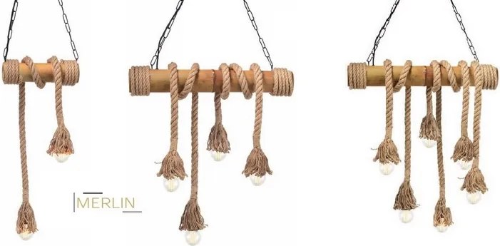 ACA DECOR Závěsné lanové svítidlo MERLIN max. 4x40W/E27/230V/IP20