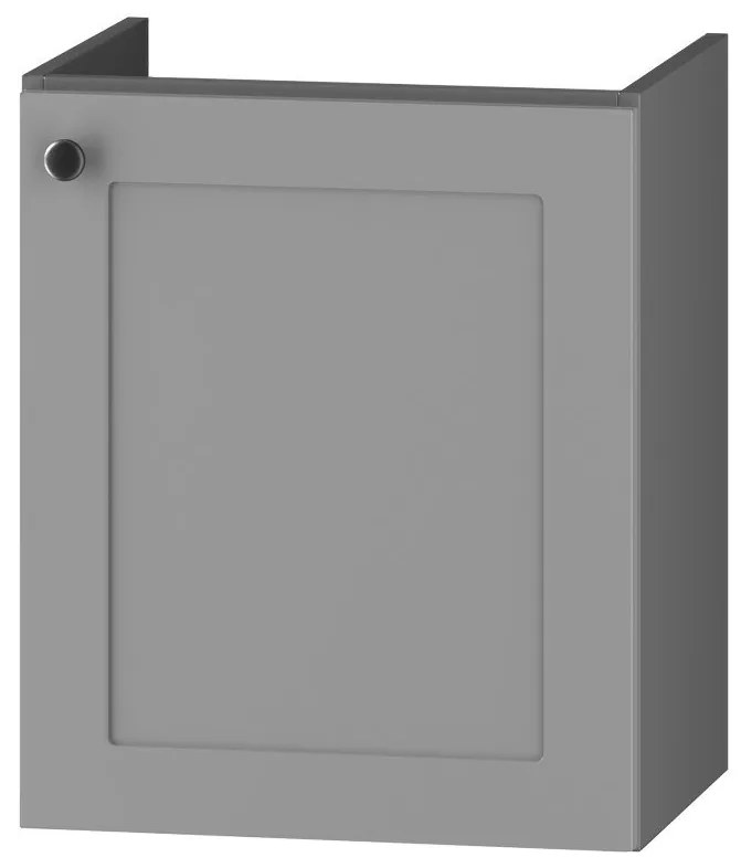 Casarredo - Komfort nábytek Závěsná koupelnová skříňka STRADONE DUM VEA 49 S/2 pod umyvadlo, šedá mat