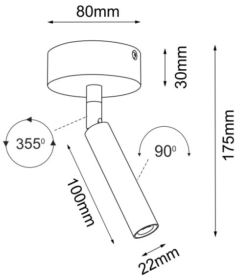 Brosline 2281 - Bodové svítidlo POINT 1xG9/2,5W/230V černá