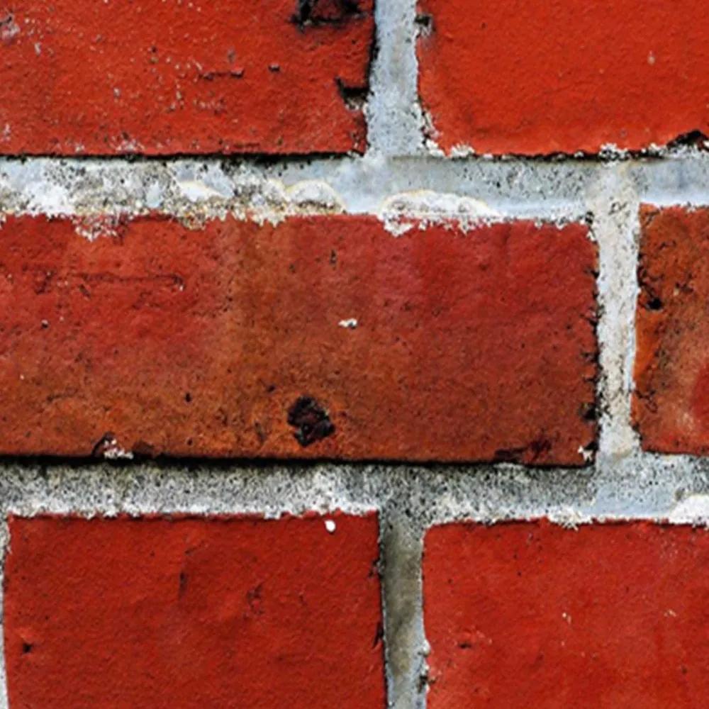 Ozdobný paraván Textura stěny Brick - 145x170 cm, čtyřdílný, obustranný paraván 360°
