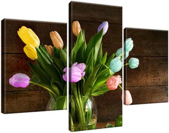 Tištěný obraz Barevné tulipány 90x60cm 2150A_3B