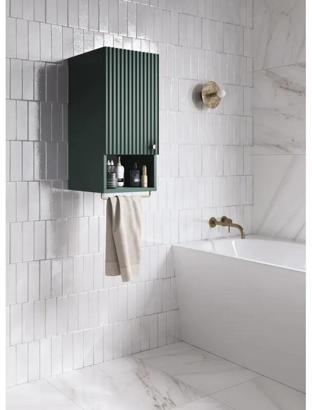 Závěsná koupelnová skříňka Lore 73 cm zelená