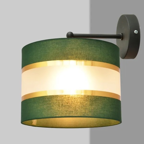 Nástěnná lampa HELEN 1xE27/15W/230V zelená/zlatá