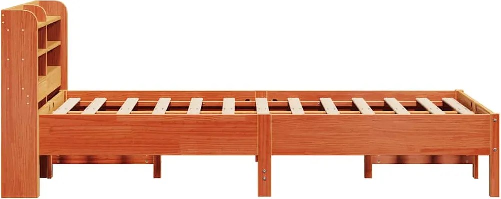 Postel bez matrace voskově hnědá 100 x 200 cm masivní borovice 3306896