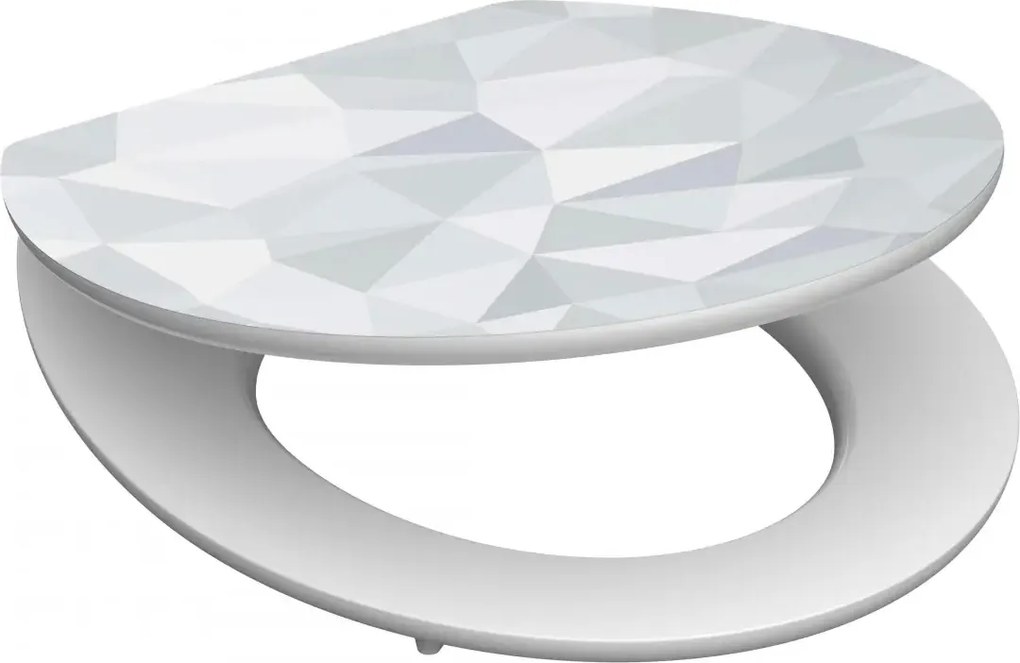 Eisl Sanitär WC prkénko MDF Soft Close Diamond High Gloss 80545