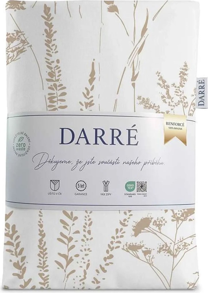 Bavlněné francouzské povlečení Divoké traviny - duo Velikost: 220 x 200 + 2 x 70 x 90