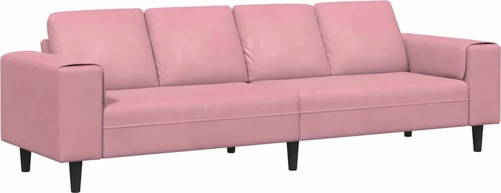 Pohovka do obývacího pokoje Růžová 250 x 77 x 76 cm 3335094