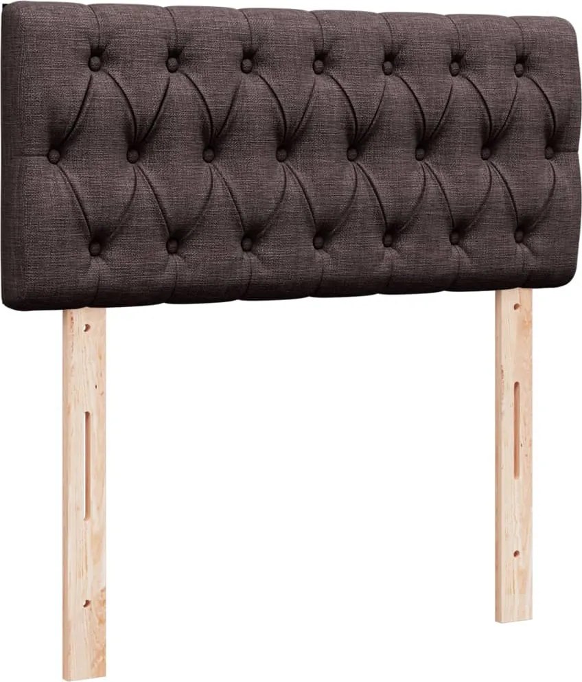 Box spring postel s matrací tmavě hnědá 100 x 200 cm textil 3288109