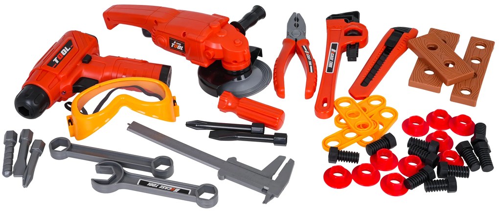 RKToys Dětská sada nářadí s taškou 42 dílů