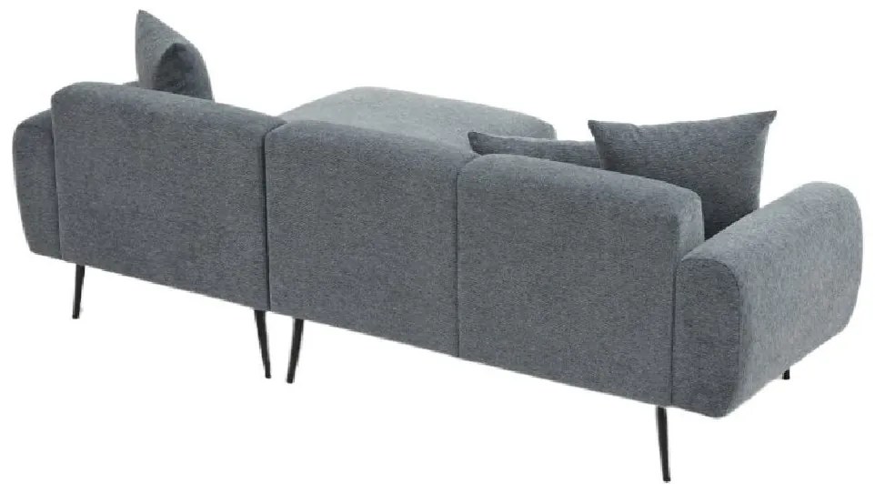 Hanah Home Rohová pohovka SIDE šedá pravá 252 cm