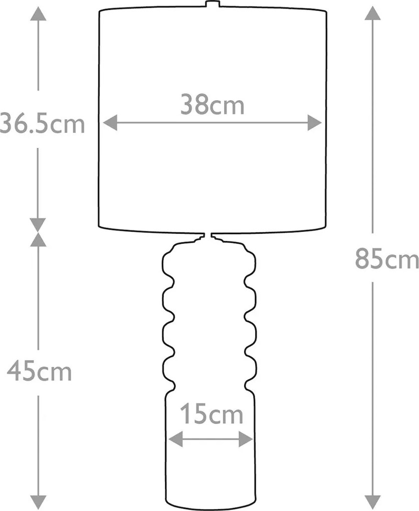 Velká stolní lampa Elstead CONTOUR 85 cm 1xE27 zelená barva