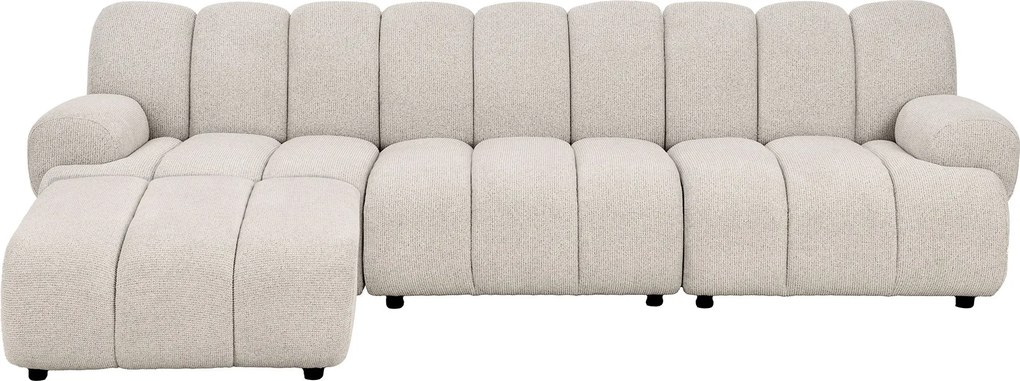 House Nordic Třímístná pohovka TAZA béžová 276 cm levá 1360006