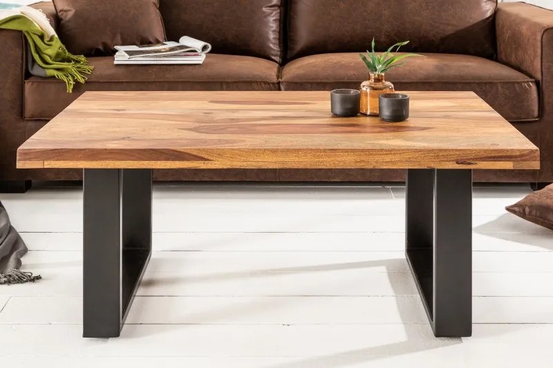 Designový konferenční stolek Thunder 100 cm sheesham