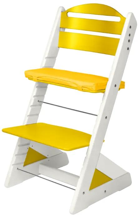 Jitro Dětská rostoucí židle Plus DVOUBAREVNÁ Žlutá + žlutý podsedák