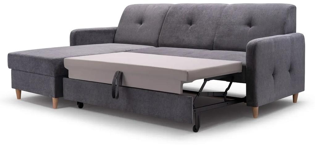 Casarredo - Komfort nábytek Rohová sedací souprava MIKOLA rozkládací s úložným prostorem, Orino 12 | Umístění rohu: roh na pravé straně