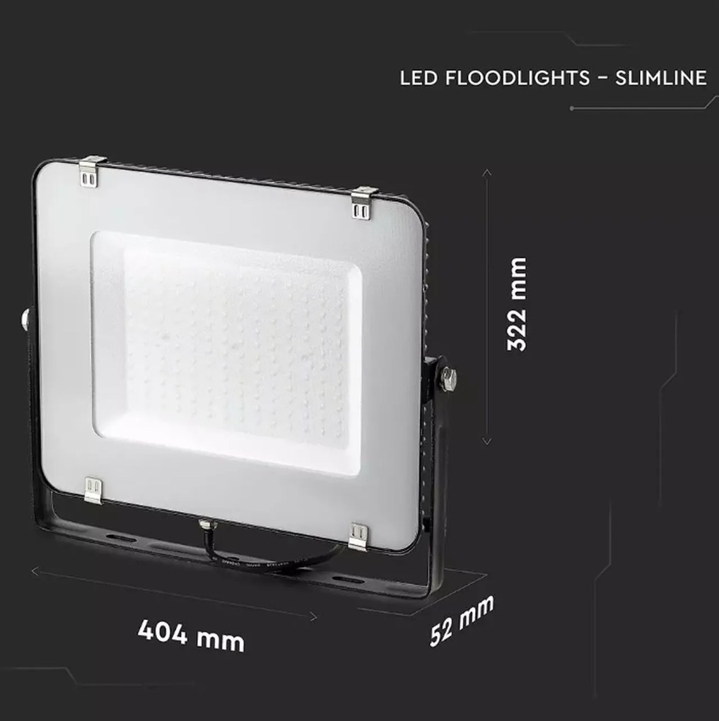 LED Solution Černý LED reflektor 150W Premium Barva světla: Teplá bílá 475