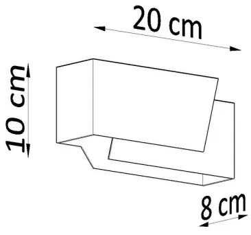 Sollux SL.0394 - Nástěnné svítidlo PIEGARE 1xG9/40W/230V