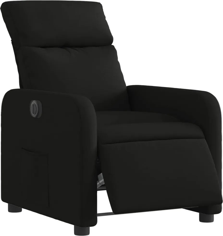 Elektrické polohovací křeslo černé textil 3206683