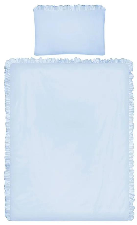 Belisima Dětské bavlněné povlečení do postýlky Pure modrá, 90 x 120 cm, 40 x 60 cm