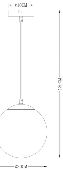 Globo 15861 - Lustr na lanku VARUS 1xE27/40W/230V