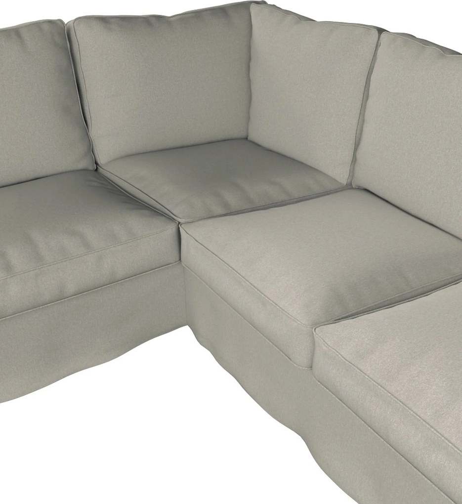 Potah na pohovku IKEA  Ektorp rohová barva béžová látka pletený vzor