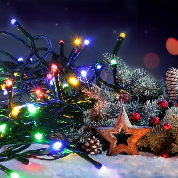 Brilagi - LED Venkovní řetěz 200xLED/8 funkcí 23 m IP44 multicolor