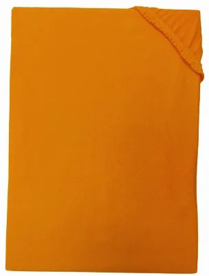 Prostěradlo jersey oranžová TiaHome - 180x200cm