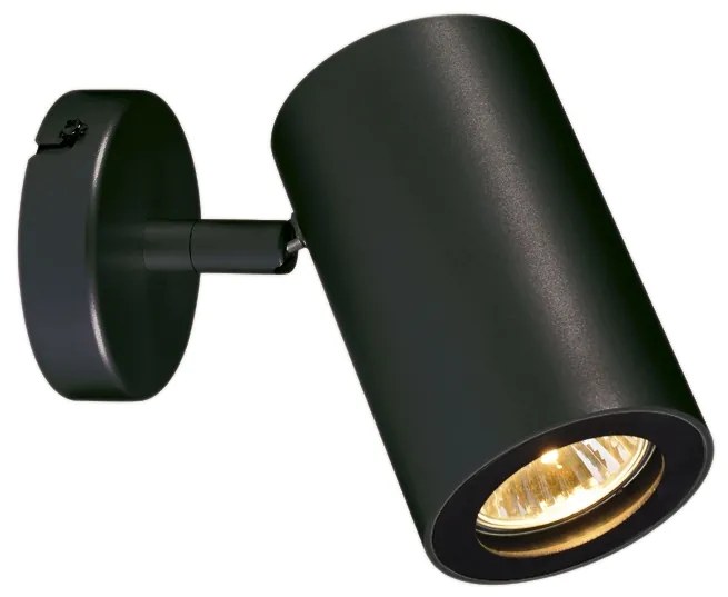 SLV 152010 Enola_B, černé spotové svítidlo, 1x50W GU10, výška 11,5cm