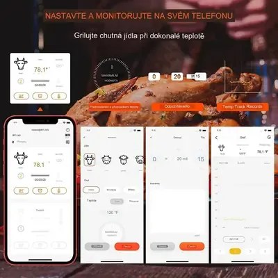 Inkbird BBQ teploměr Bluetooth/45m