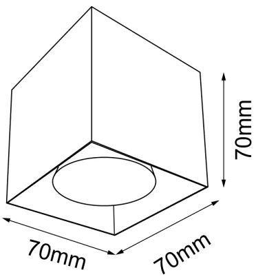 Brosline 1074 - Bodové svítidlo CAGE 1xGU10/10W/230V černá