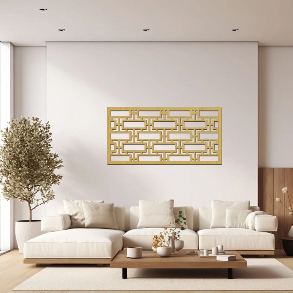 dřevo života Dřevěný dekorační panel LINES Zvolte rozměr (cm): 30x60, Zvolte barvu dekoru: Černá