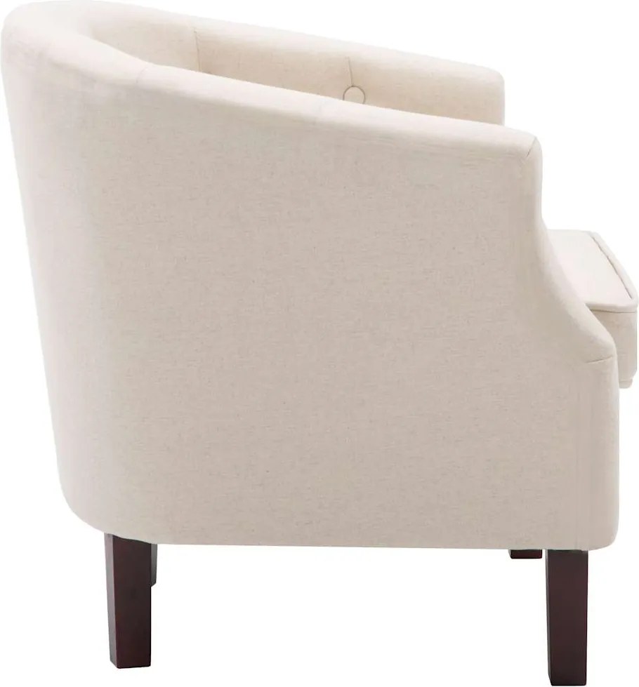 Křeslo béžové textil 247002