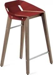 Barová židle Tabanda DIAGO, 62cm, ořechová podnož (RAL3000)