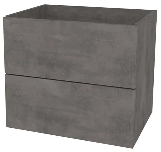 Mereo Ponte, koupelnová skříňka 61 cm, Multidecor, Beton tmavě šedý CN290SBET2
