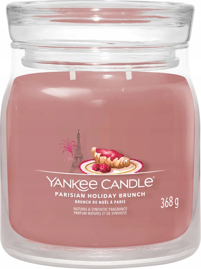 Parisian Holiday Brunch Yankee Candle střední svíčka 2 knoty novinka 2024