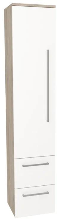 Mereo Bino, koupelnová skříňka vysoká 163 cm, levá, Multidecor, Light Rock Hickory CN697LRH1