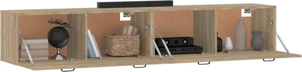 Nástěnné skříňky 2 ks dub sonoma 100x36,5x35cm kompozitní dřevo 3115670