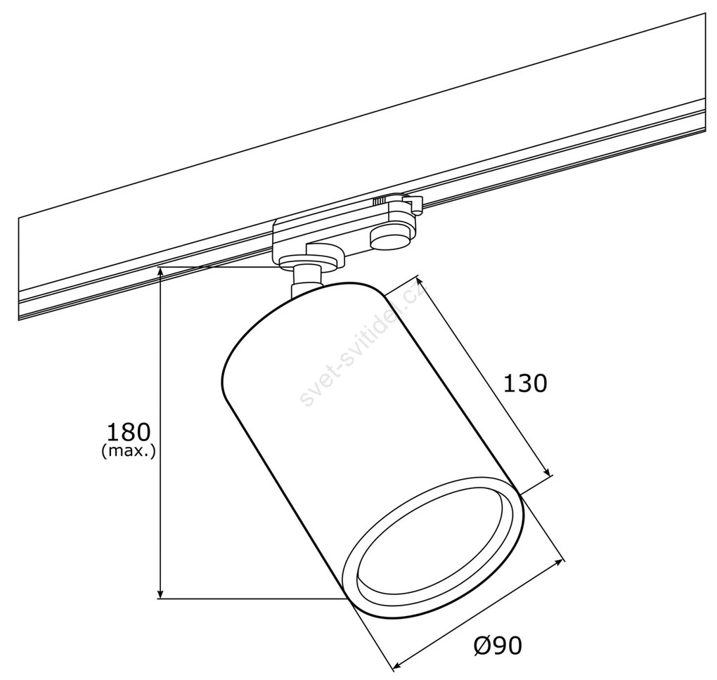 Argon Argon 4305 - Bodové svítidlo do lištového systému BERGEN 1xE27/15W/230V bílá AR4305