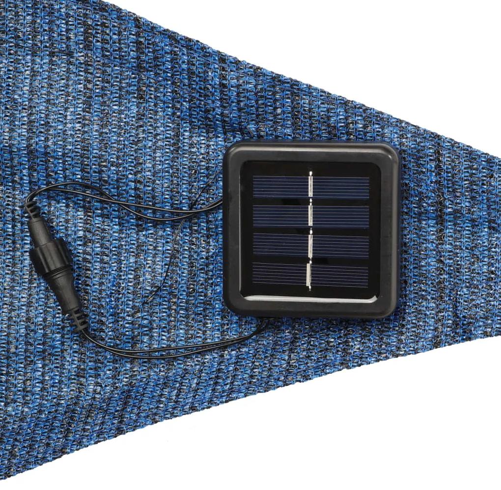 HI Sluneční plachta se 100 LED diodami modrá 3 x 3 x 3 m - Default Title