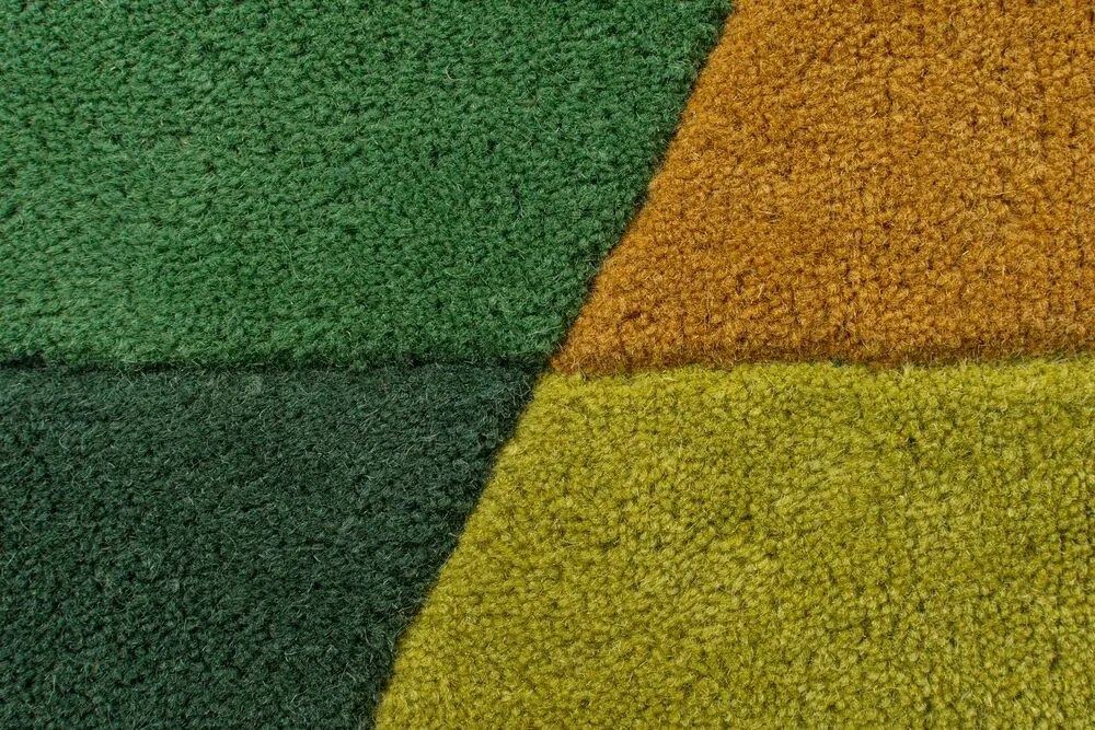 Flair Rugs, Ručně všívaný kusový koberec Illusion Prism Green/Multi, 160x220, vícebarevná, ložnice