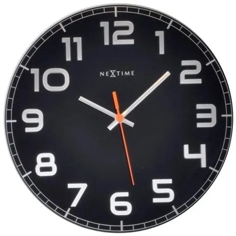 Designové nástěnné hodiny 8817zw Nextime Classy round 30cm