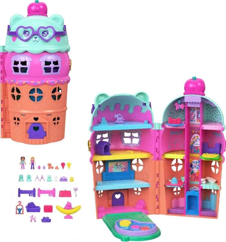 Mattel polly pocket zmrzlinový domeček, jft91