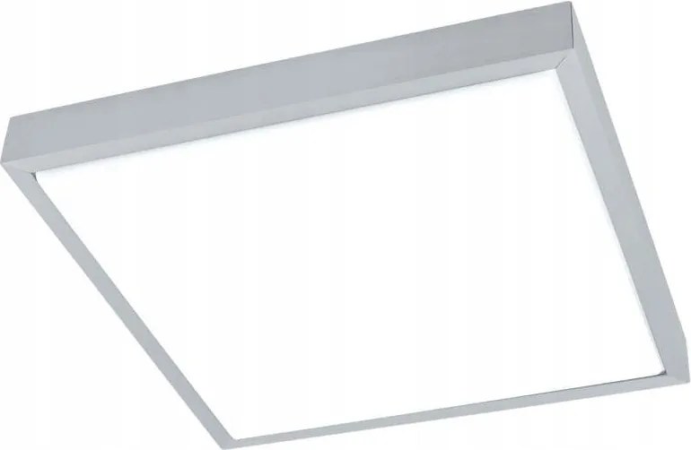 Velká Led stropní lampa Alu Eglo Velká 58x58 cm 9x4,3 W, 4500LM, 3000K