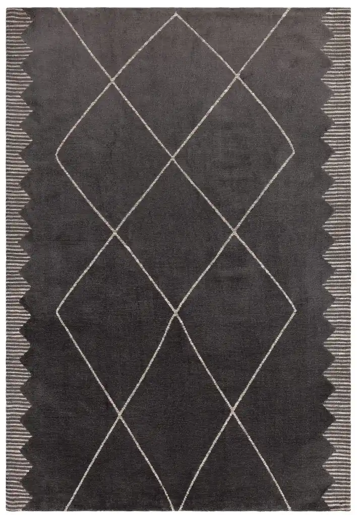 Tribeca Design Kusový koberec Arone Diamond Black Rozměry: 120x170 cm |  BIANO