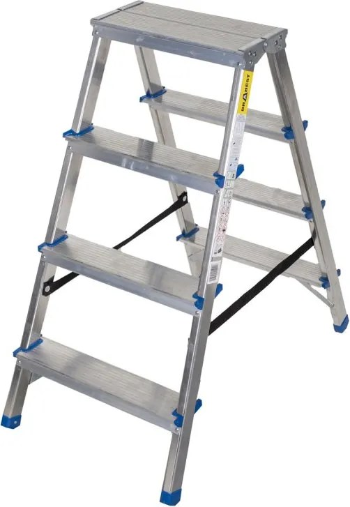 Drabest Hliníkové schůdky oboustranné 4 stupně